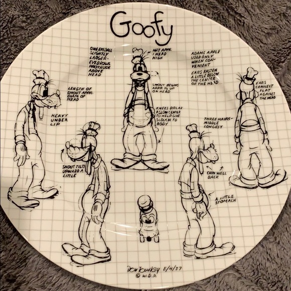 Dining | New Disney Sketchbook Goofy Dinner Plate | Poshmark